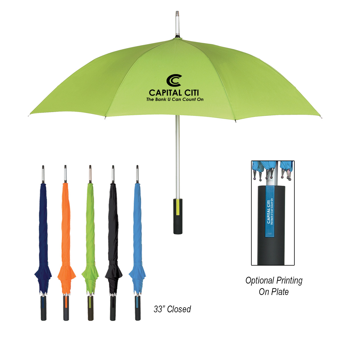 Customized Products. 46\" Arc Spectrum Umbrella