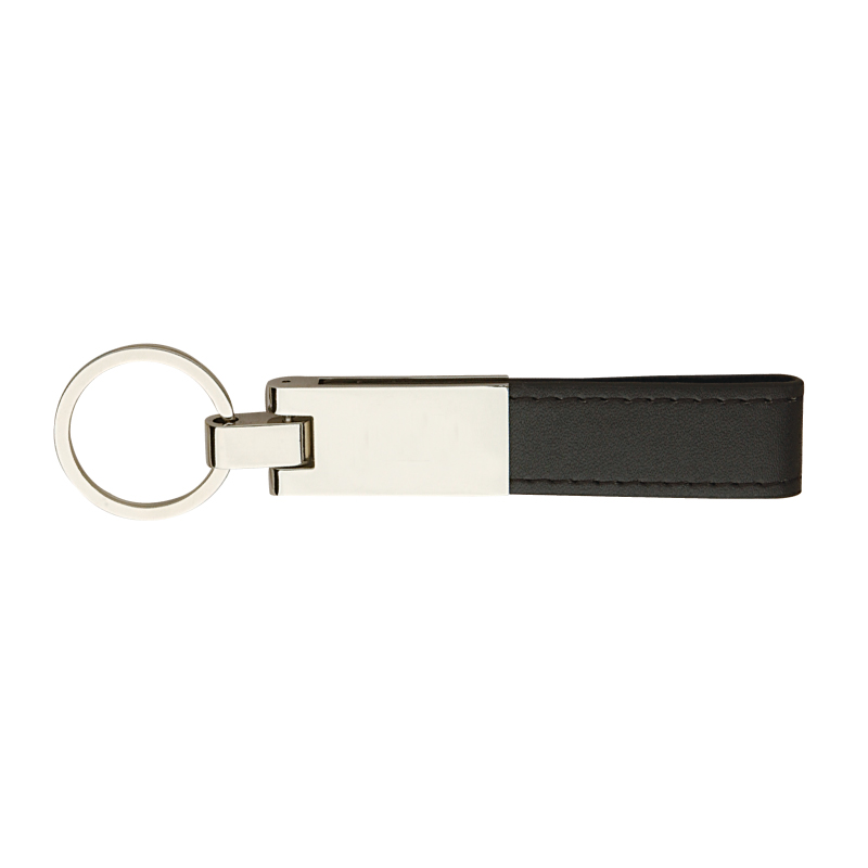 Customized Products. Leather & Silver Keyring / Key Chain
