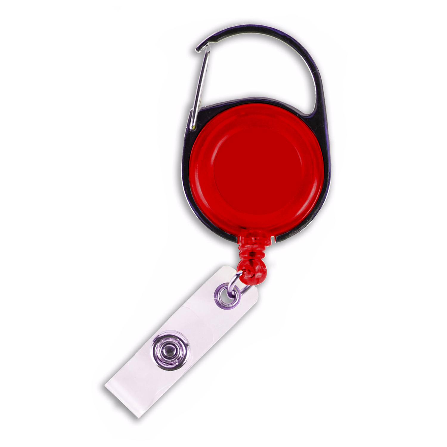 Customized Products. Transparent Carabiner Retractable Badge Holder/Reel