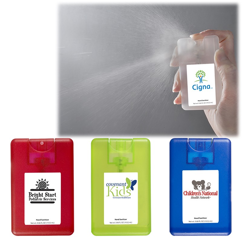 Customized Products. Credit Card Hand Sanitizer Sprayer