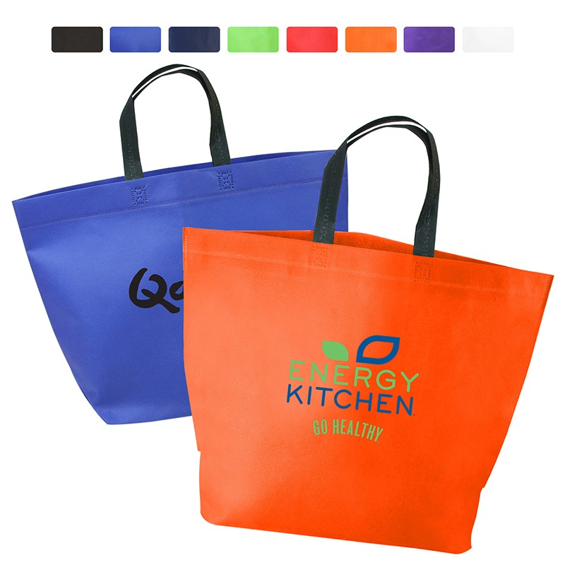 Customized Products. Two Tone Heat Sealed Non-woven Tote